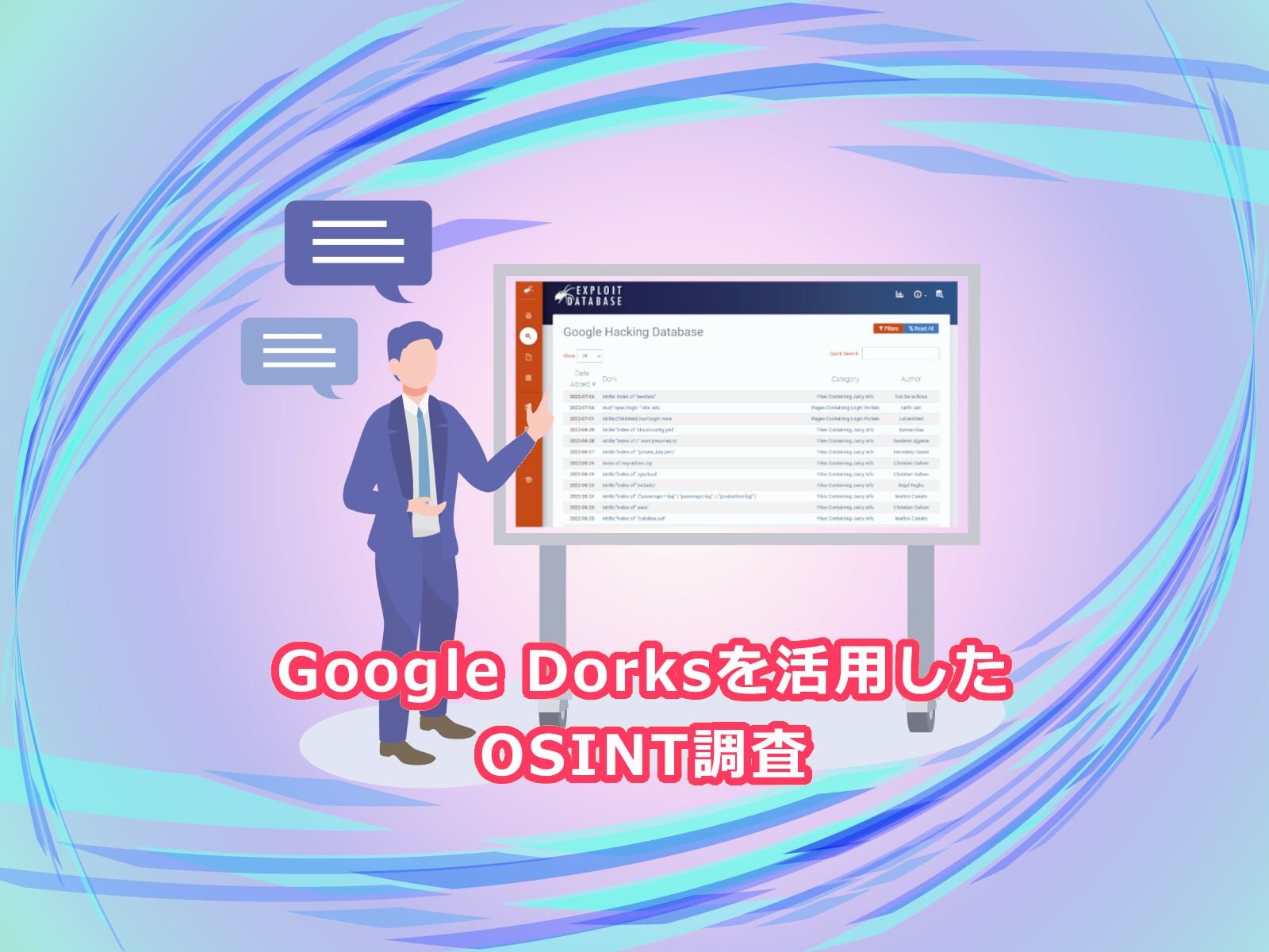 Google Dorksを活用したOSINT調査 - 株式会社セキュアイノベーション